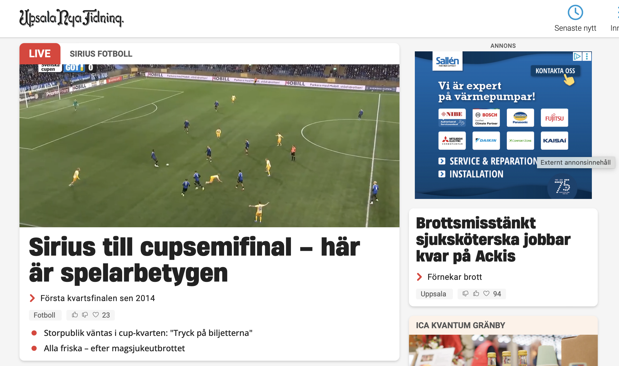 Sirius News – Nyheter, matcher och analyser om IK Sirius Fotboll